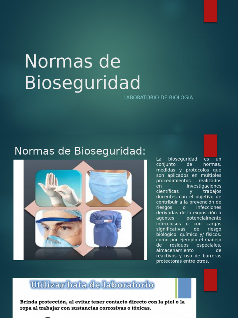 P1.Normas de Bioseguridad | PDF | Laboratorios | Química