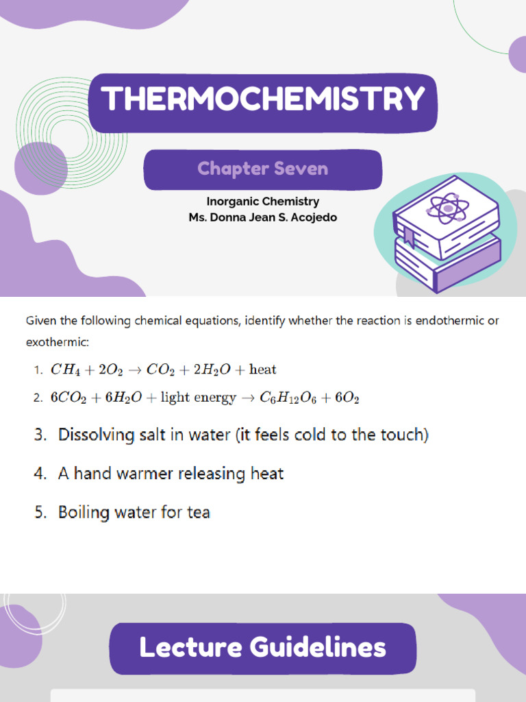 Chapter 6 Thermochemistry | PDF | Heat | Temperature