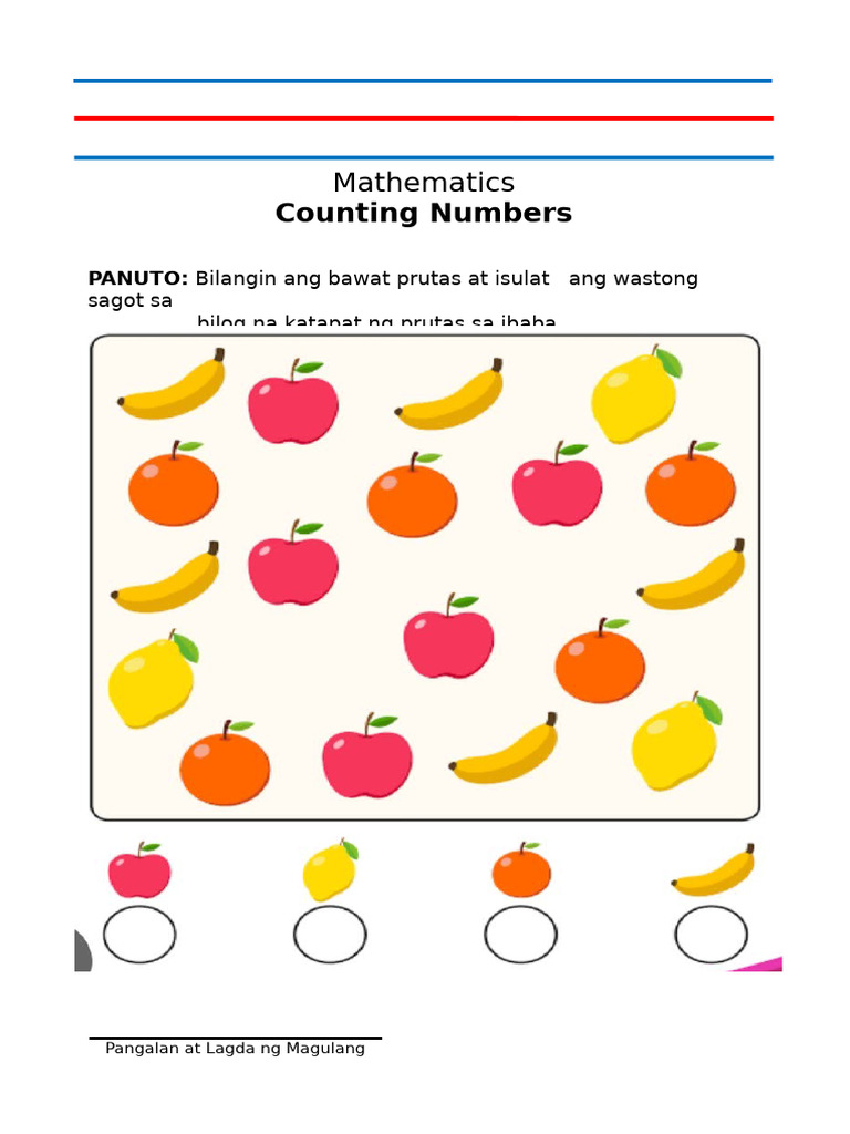 COUNTING OBJECT - 6 | PDF