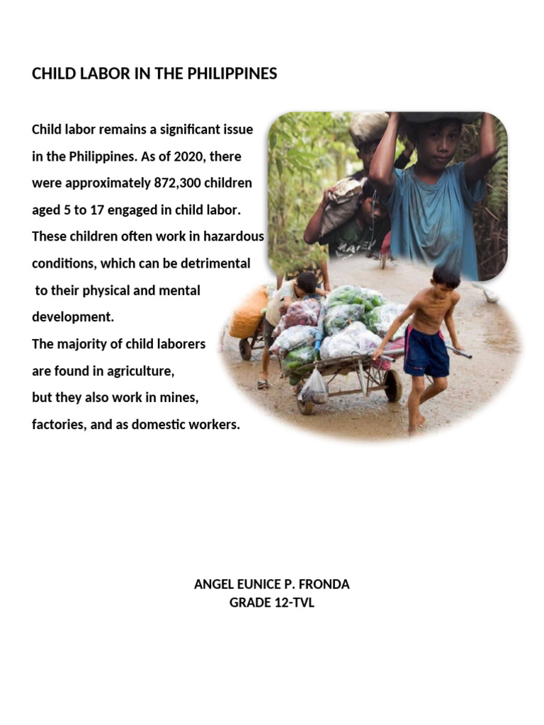 Child Labor in The Philippines | PDF