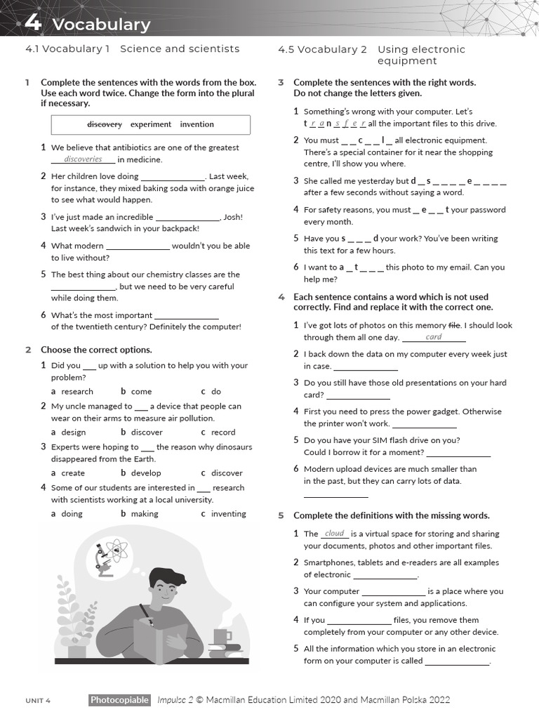 IMP L2 TRF U4 Vocabulary | PDF | E Reader | Computing