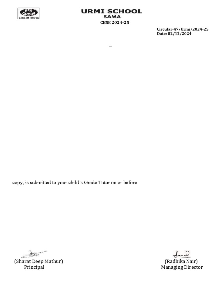 APAAR ID Consent Submission Circular | PDF