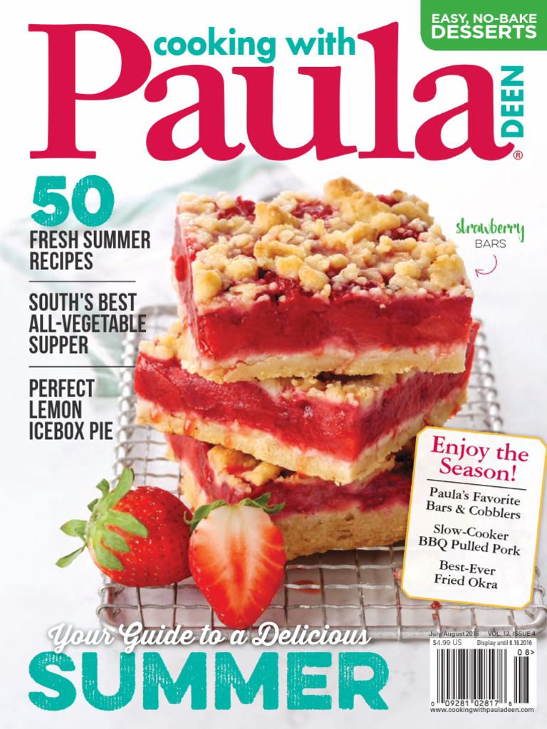 Cooking With Paula Deen - July-August 2016 (Paula Deen) | PDF | Pizza | Tomato