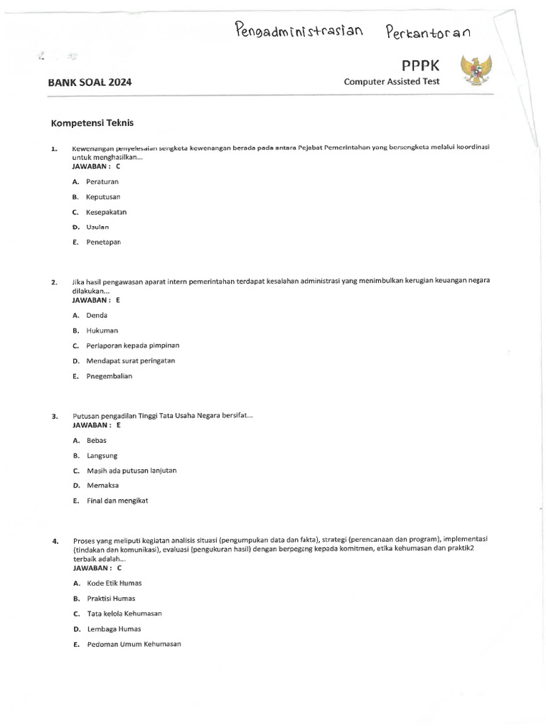 BS1 Pengadministrasi Perkantoran | PDF