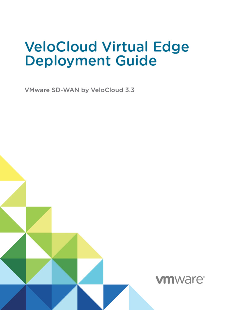 Velocloud Virtual Edge Deployment Guide 33 | PDF | V Mware | Computing