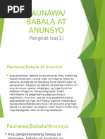 Anunsyo, Babala at Paalala | PDF