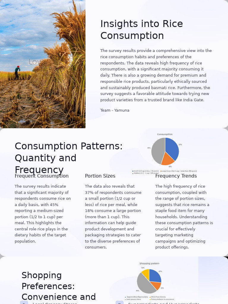 Insights Into Rice Consumption Patterns | PDF | Brand | Grocery Store