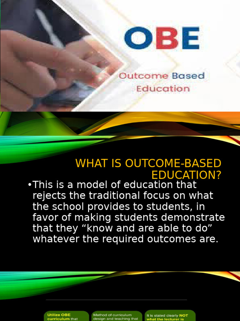 OBE | PDF | Educational Assessment | Curriculum