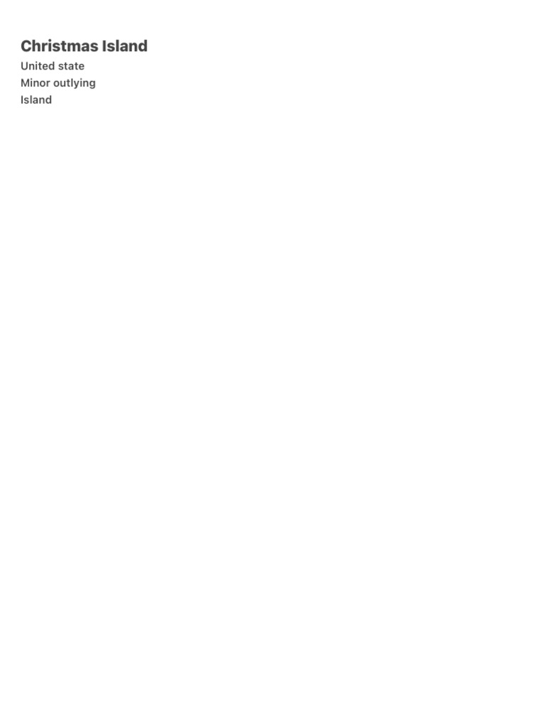 Christmas Island | PDF