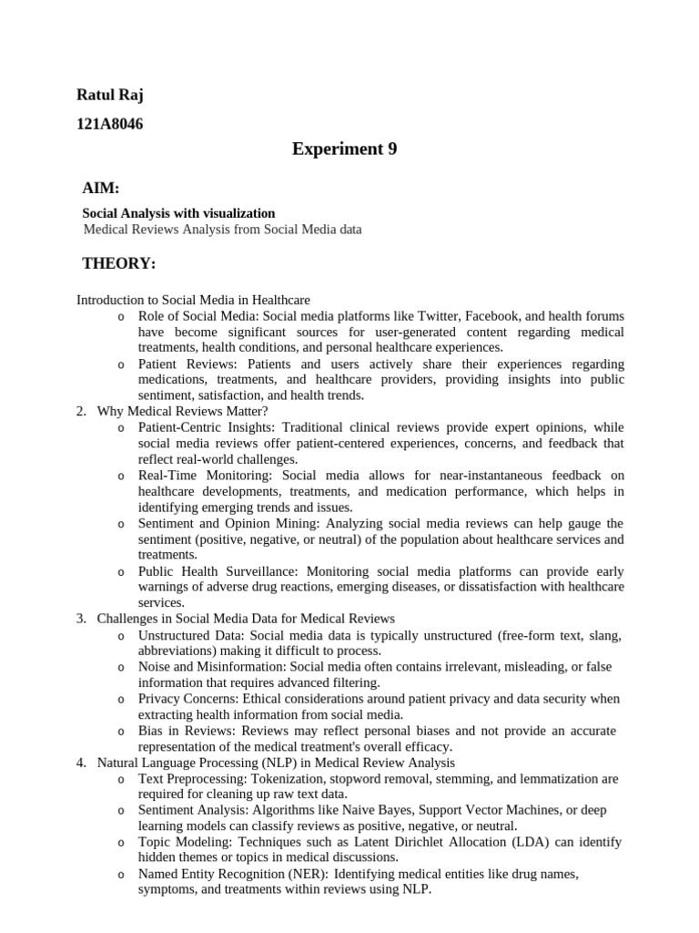 Experiment_9_BDA_121A8046 | PDF | Social Media | Popular Culture & Media Studies