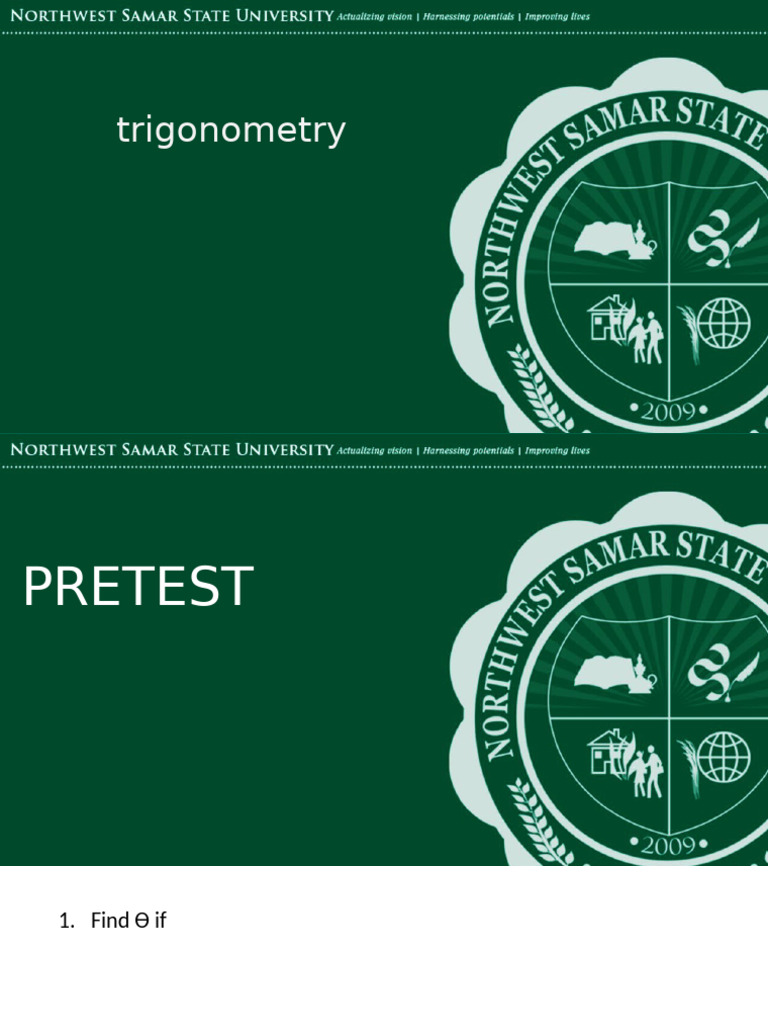 trigonometry review | PDF | Area | Triangle