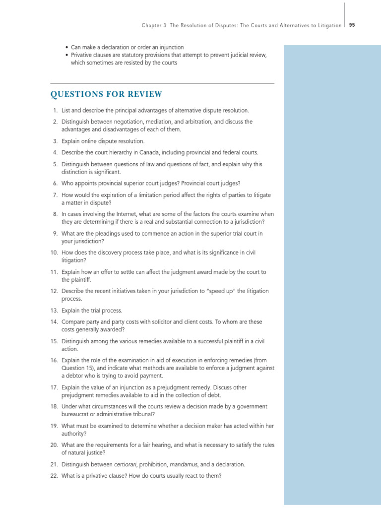 Chapt 3 Exercices | PDF | Lawsuit | Cause Of Action