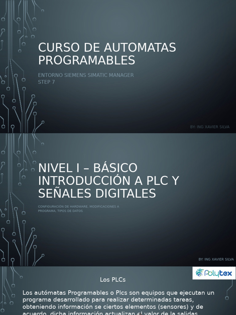 Diapositivas Curso PLC | PDF | Controlador lógico programable ...