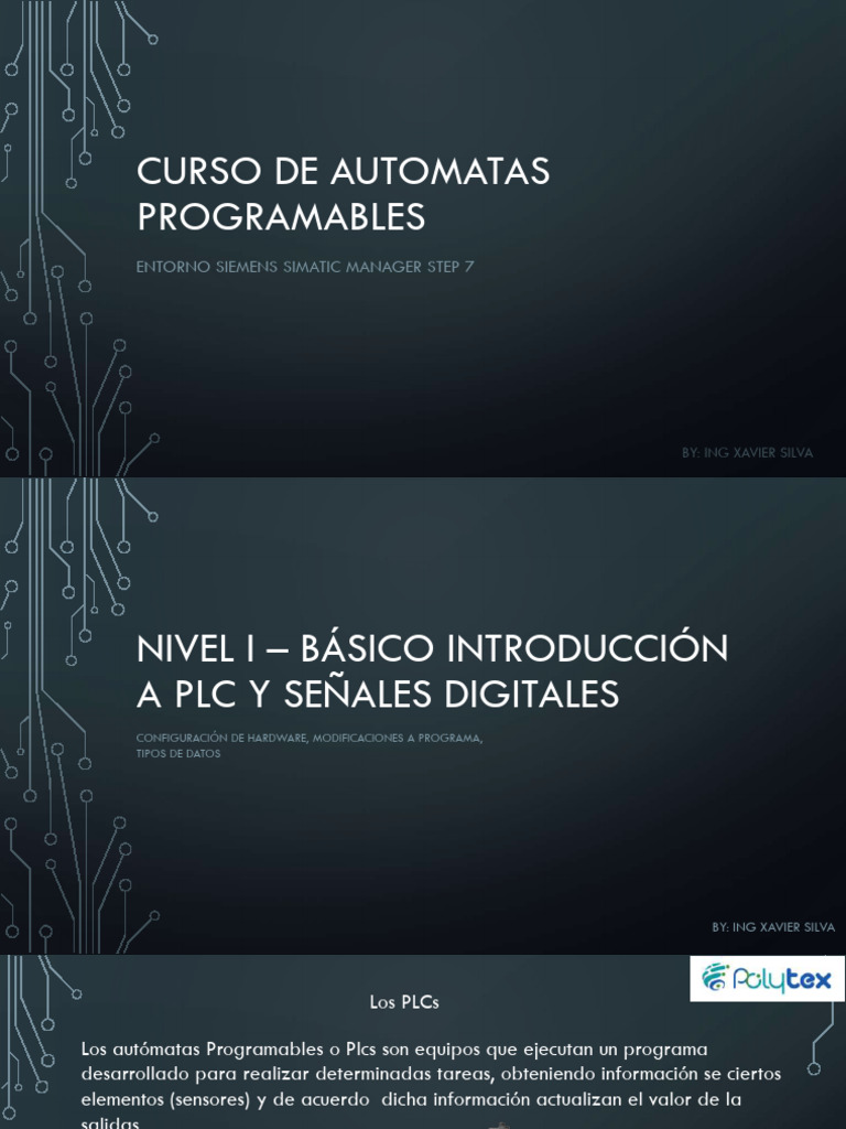 Diapositivas Curso PLC | PDF | Controlador lógico programable ...