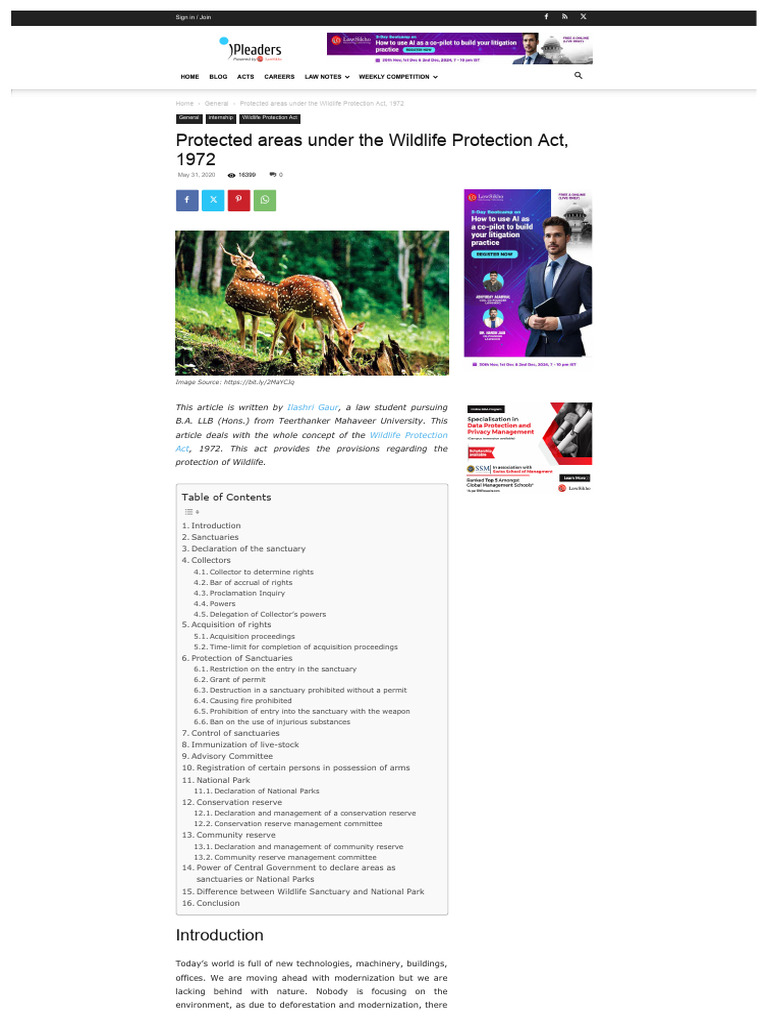 blog_ipleaders (5) | PDF | Fires | Wildlife