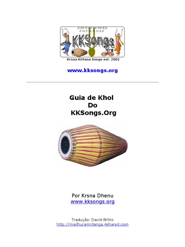 Guia de Khol (Mrdanga) Por Krsna Dhenu | PDF | Guru | Tempo