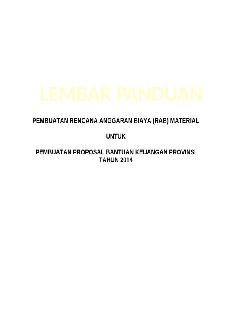 Tabel Rabat Beton | PDF