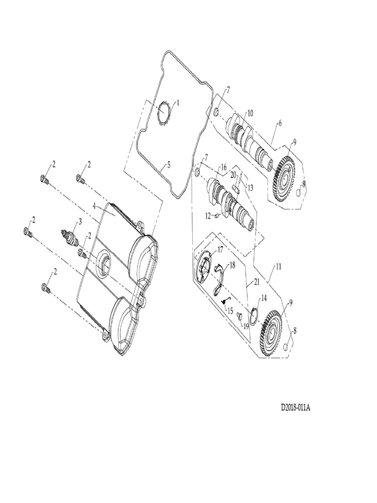 Dinli 700 Engine Spare Parts | PDF | Screw | Clutch