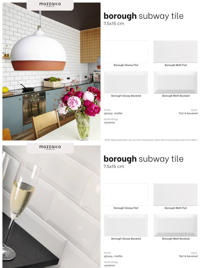 Mozzaico Tiles - Subway Tiles - 020924 | PDF