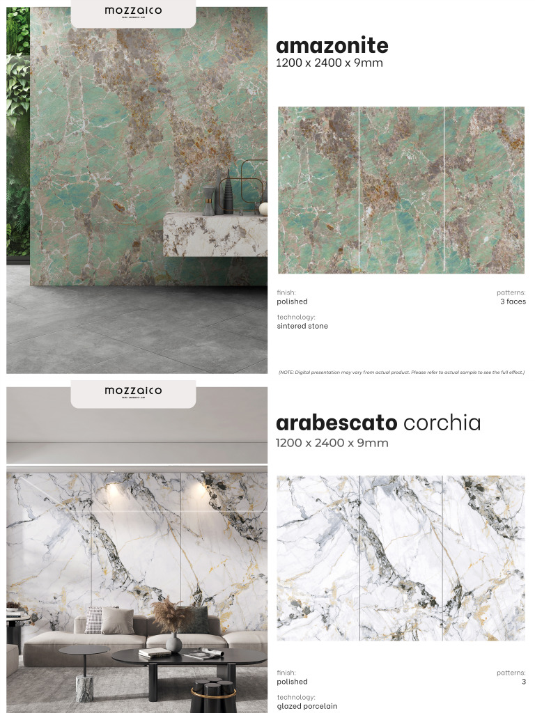 Mozzaico Tiles - Slabs - 020924 | PDF