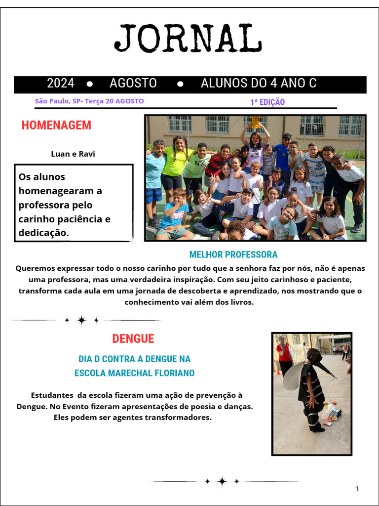 School Newspaper End of Year Reflection Worksheet in Black and White ...