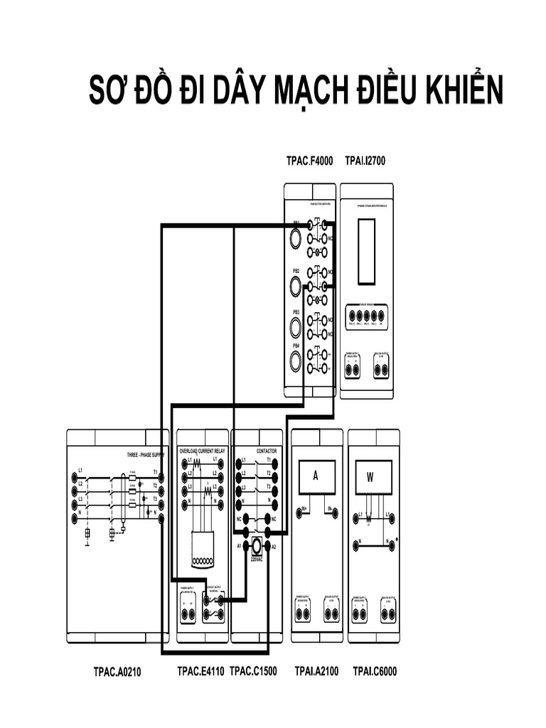 PL4.3. So do di day mach dieu khien dong co KDB 1 PHA | PDF | Electrical Engineering | Electricity