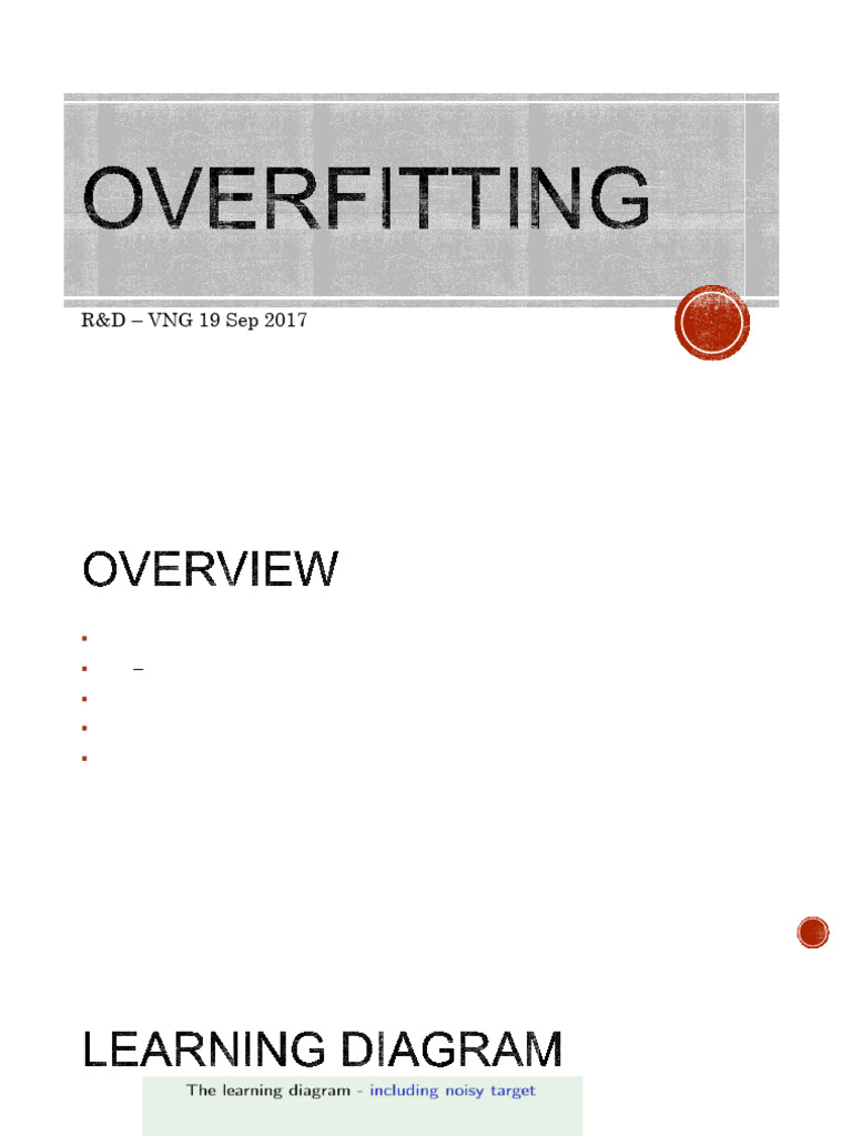 Overfitting 171228042148 | PDF