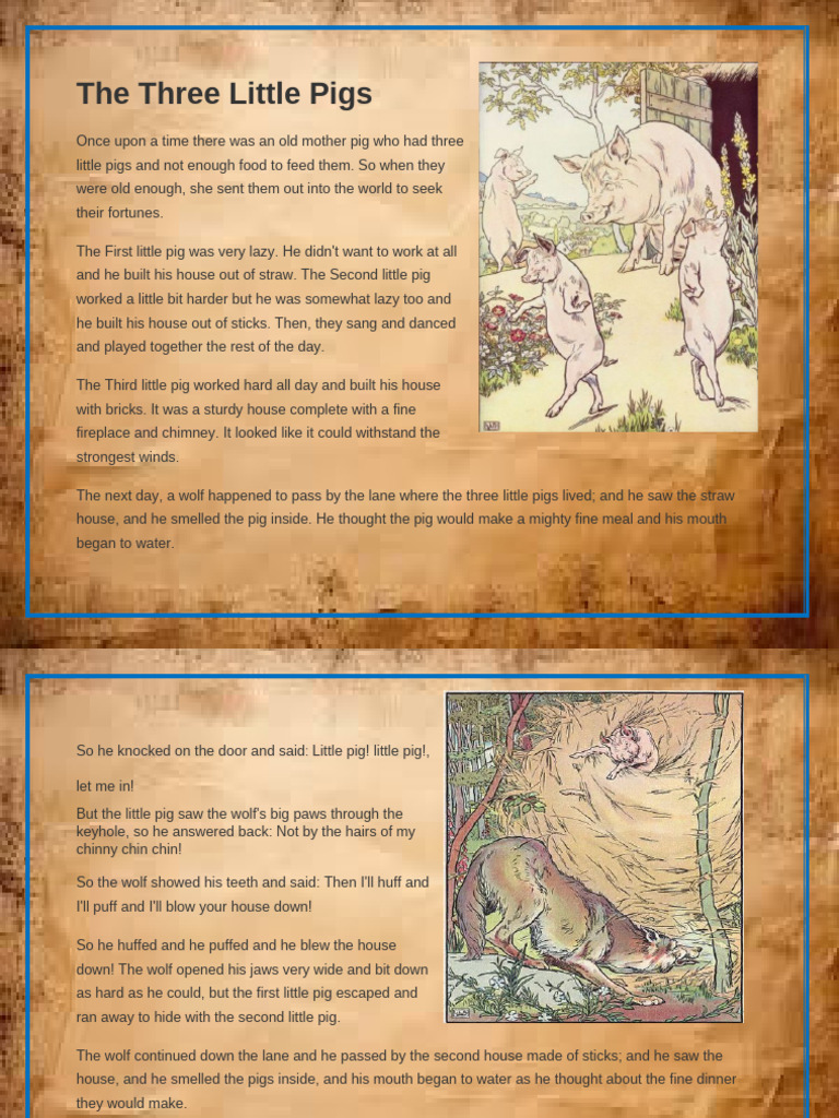 The Three Little Pigs | PDF