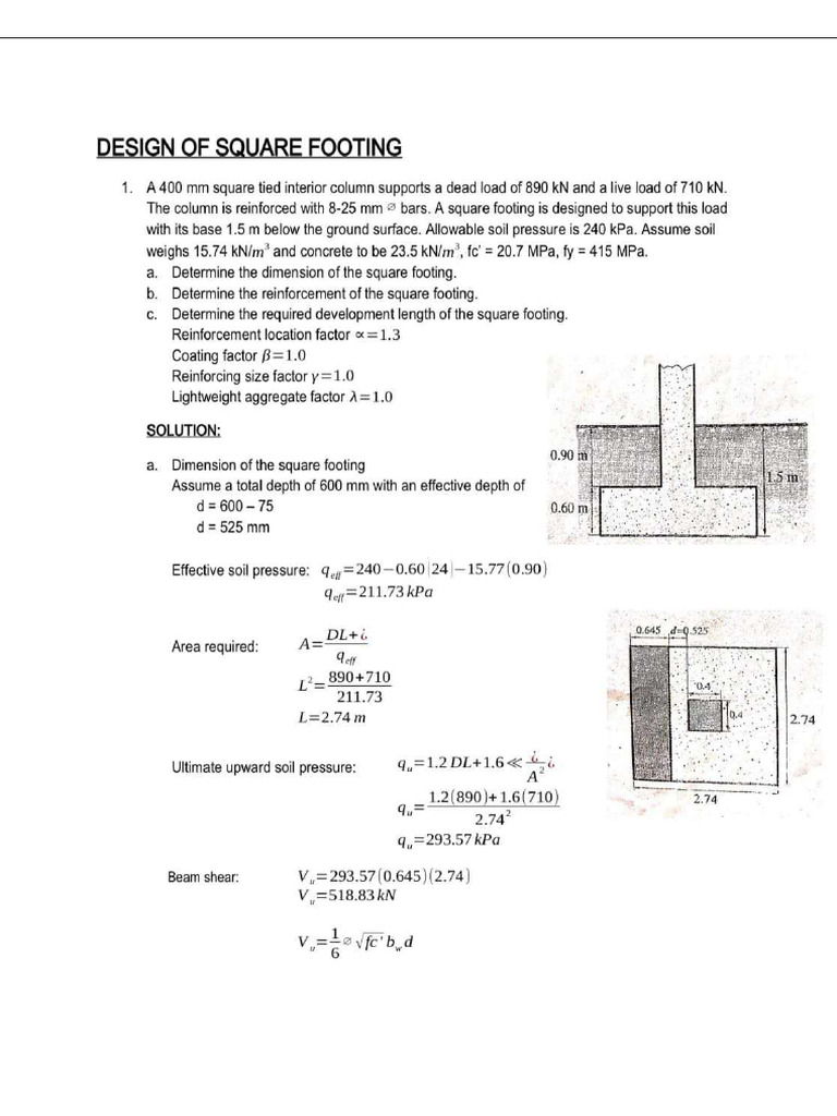 Chapter 3 Geometric Design of Shallow FOundation | PDF