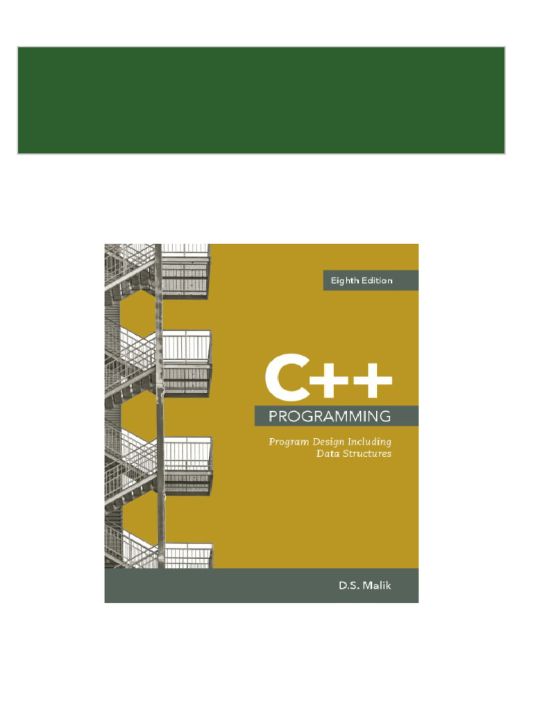 C Programming Program Design Including Data Structures 8th Edition D 4004