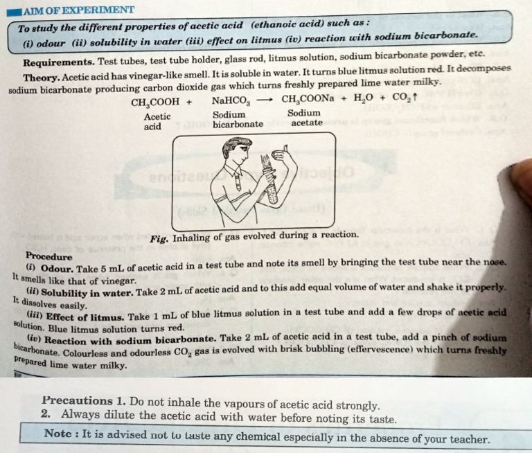 Experiment No. - 12 | PDF | Sodium Bicarbonate | Acid