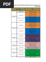 Jadwal S-1 Kimia Semester 3 UNS | PDF