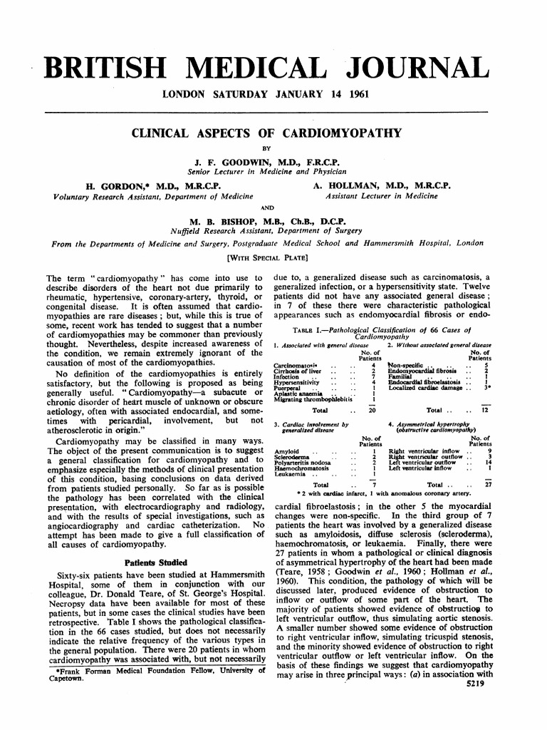 Clinical Aspects of Cardiomyopathy | PDF | Heart | Diastole