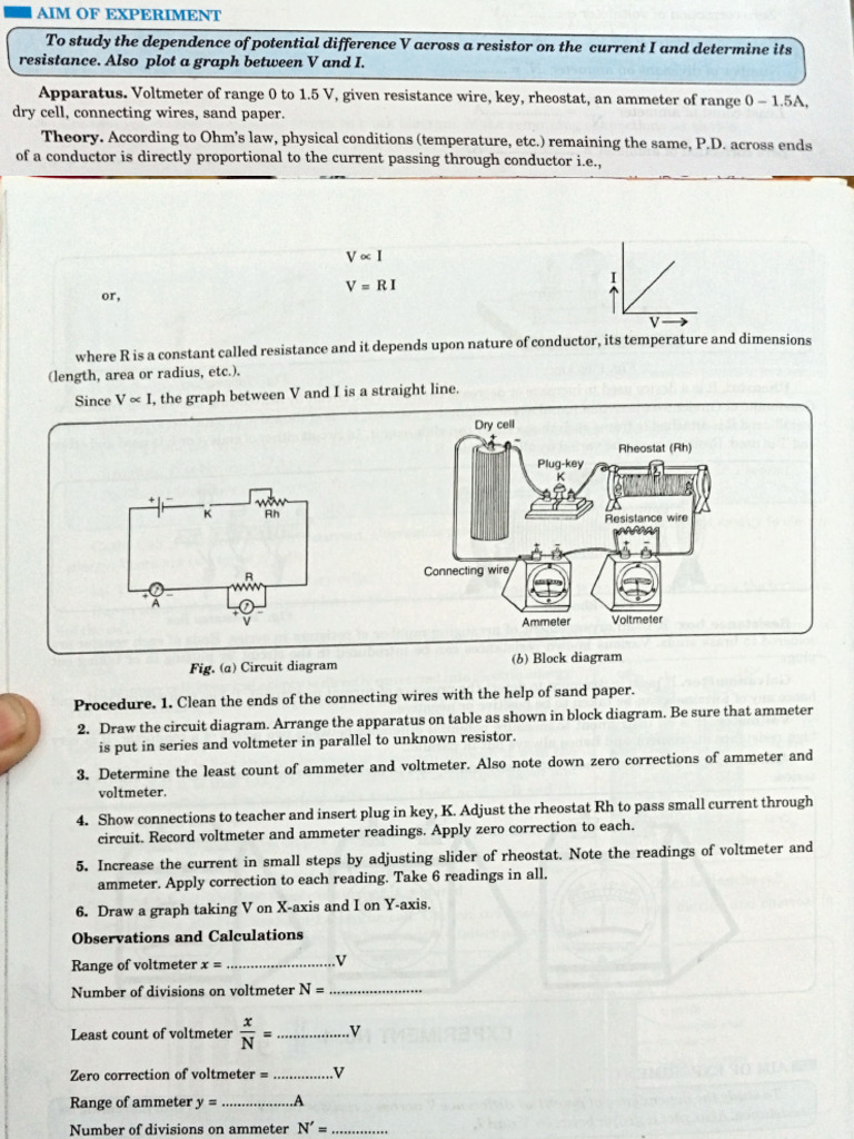 Experiment No. - 5 | PDF | Electrical Resistance And Conductance | Electrical Resistivity And ...