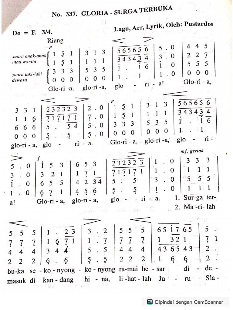 Gloria - Surga Terbuka | PDF