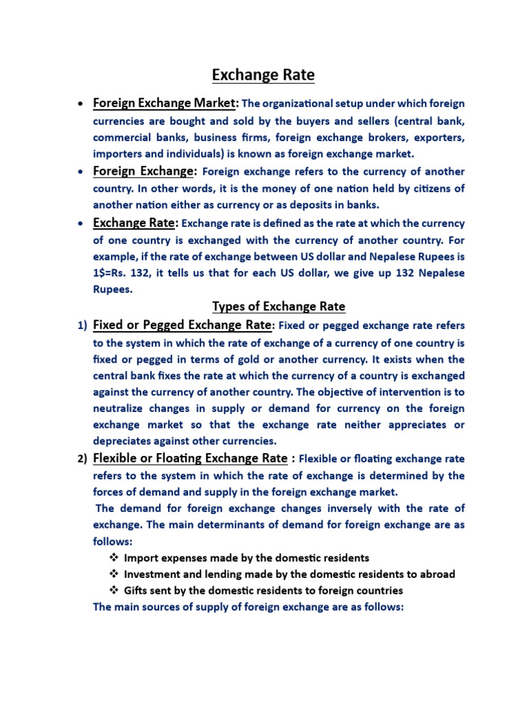 Understanding Exchange Rates Explained | PDF | Exchange Rate | Currency