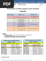 2nd Term Test Timetable - 2024 | PDF