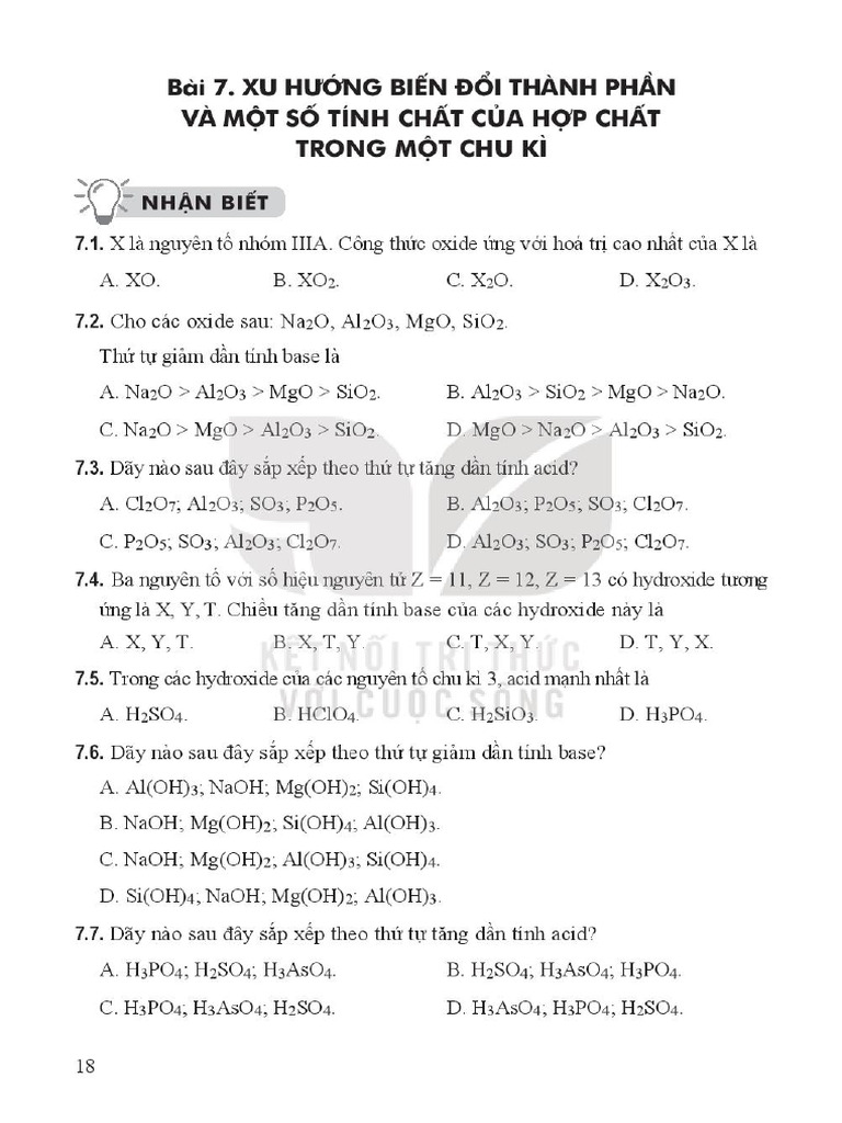 Hoa 10 - KNTT - SBT-19-21 | PDF
