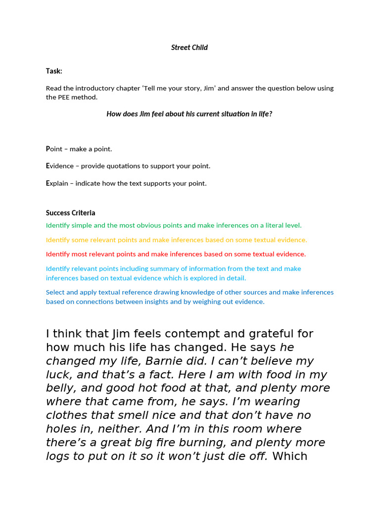 English PEE Paragraph | PDF