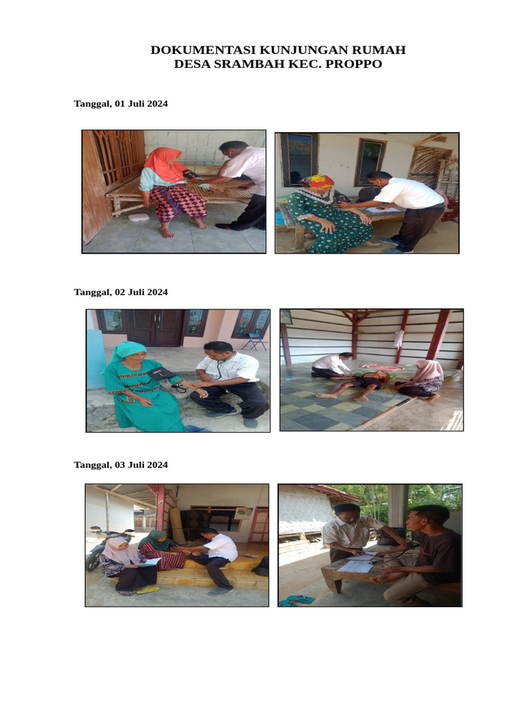 Dokumentasi Kunjungan Rumah | PDF