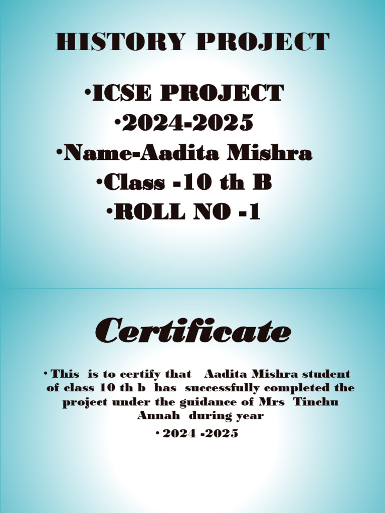 history project | PDF