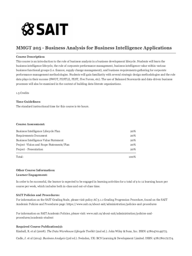 MMGT 205 2023 Outline | PDF