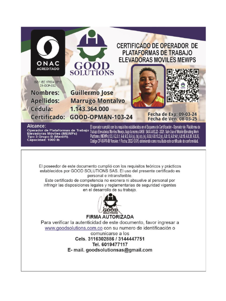 Operacion de Marlift - Guillermo Marrugo Montalvo | PDF