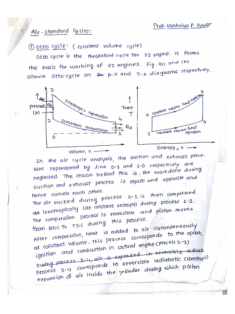Air Standard Cycle | PDF