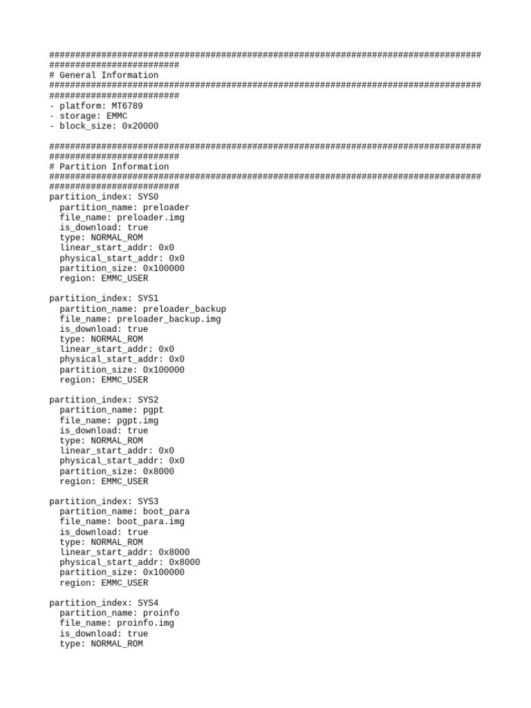 EMMC Partition Layout Guide | PDF | Computer Hardware | Computer ...