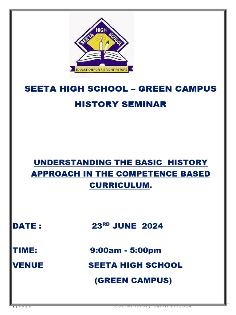 History Seeta Seminar | PDF | Social Science