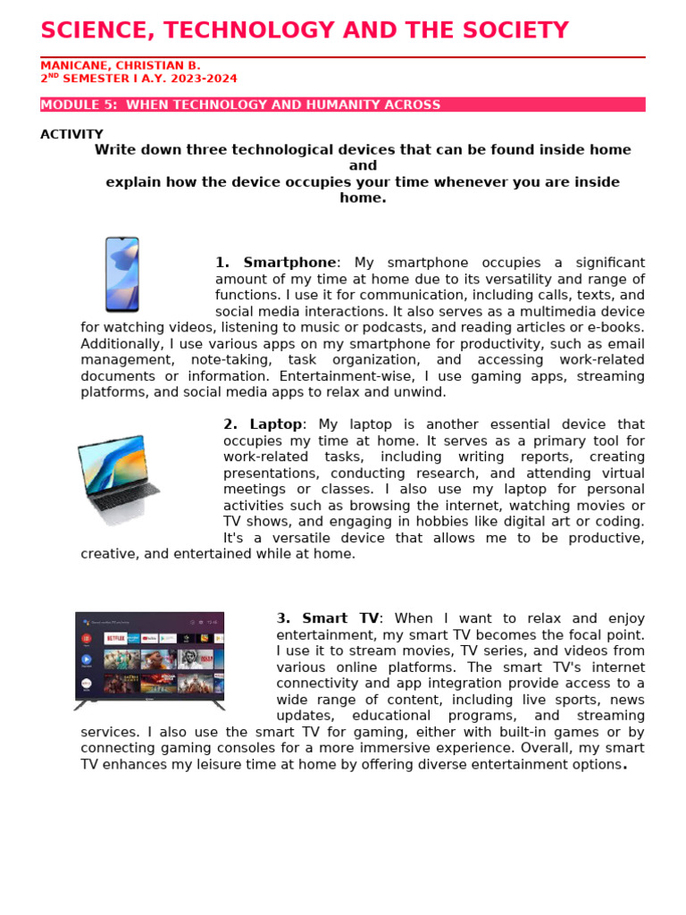 STS ACTIVITY 5 | PDF | Psychological Resilience | Computer Security