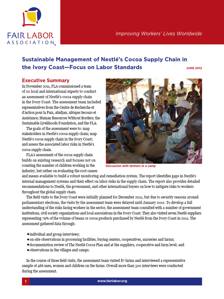Fla Final Cocoa Report | PDF | Supply Chain | Nestlé