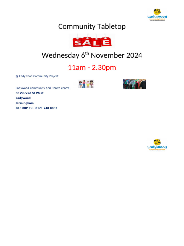 Community Table Top Oct24 | PDF