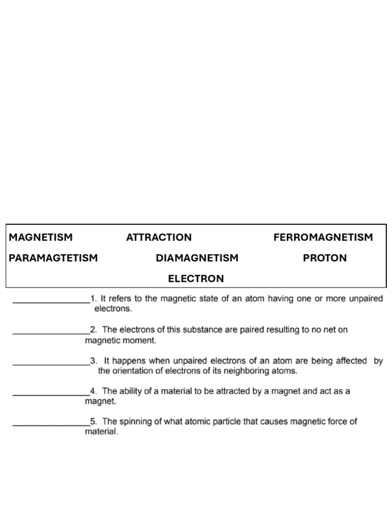 Magnetic Property of Atoms | PDF | Magnetism | Ferromagnetism